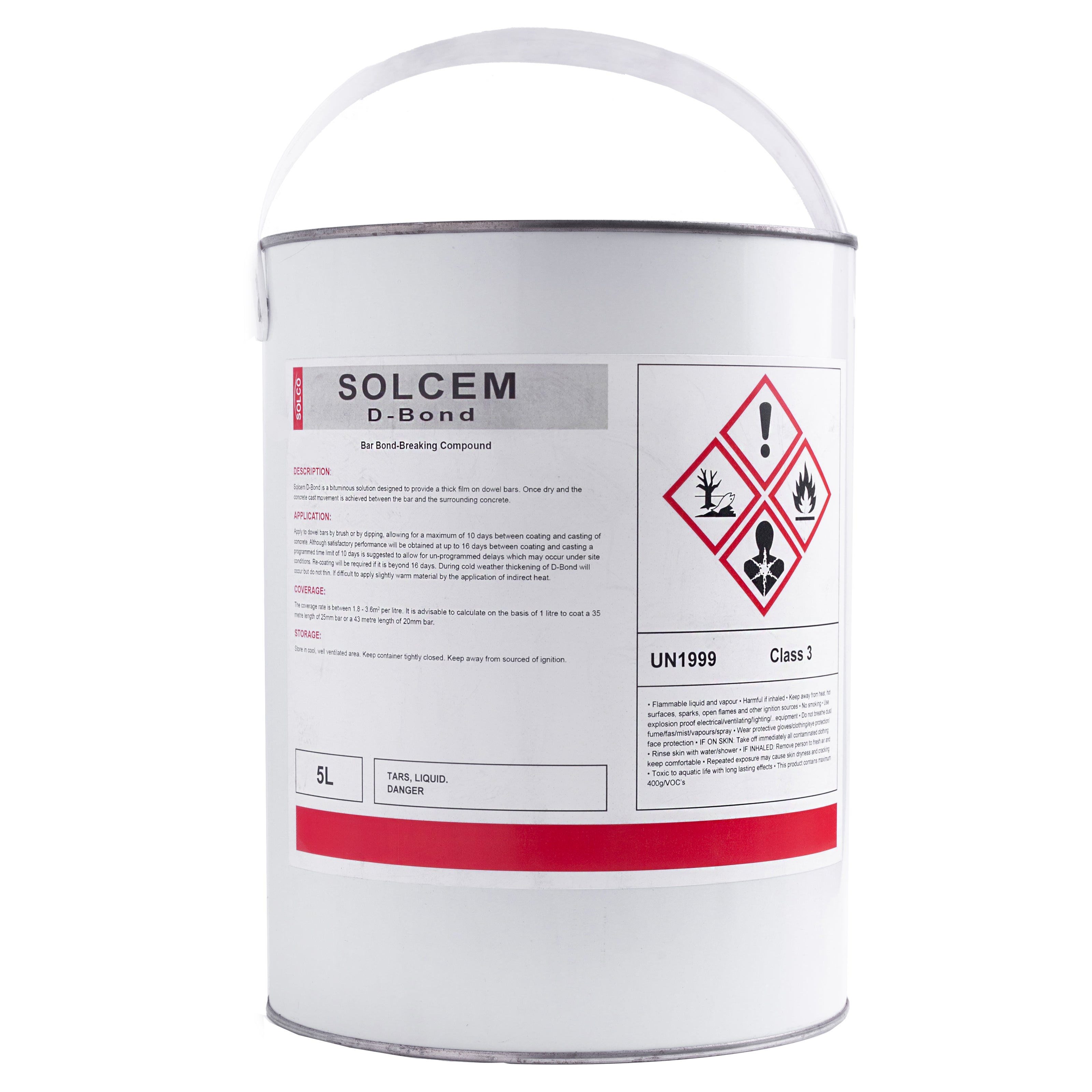 SolDebond Debonding Compound - Bituminous Dowel Bar Coating (5L) | Next ...