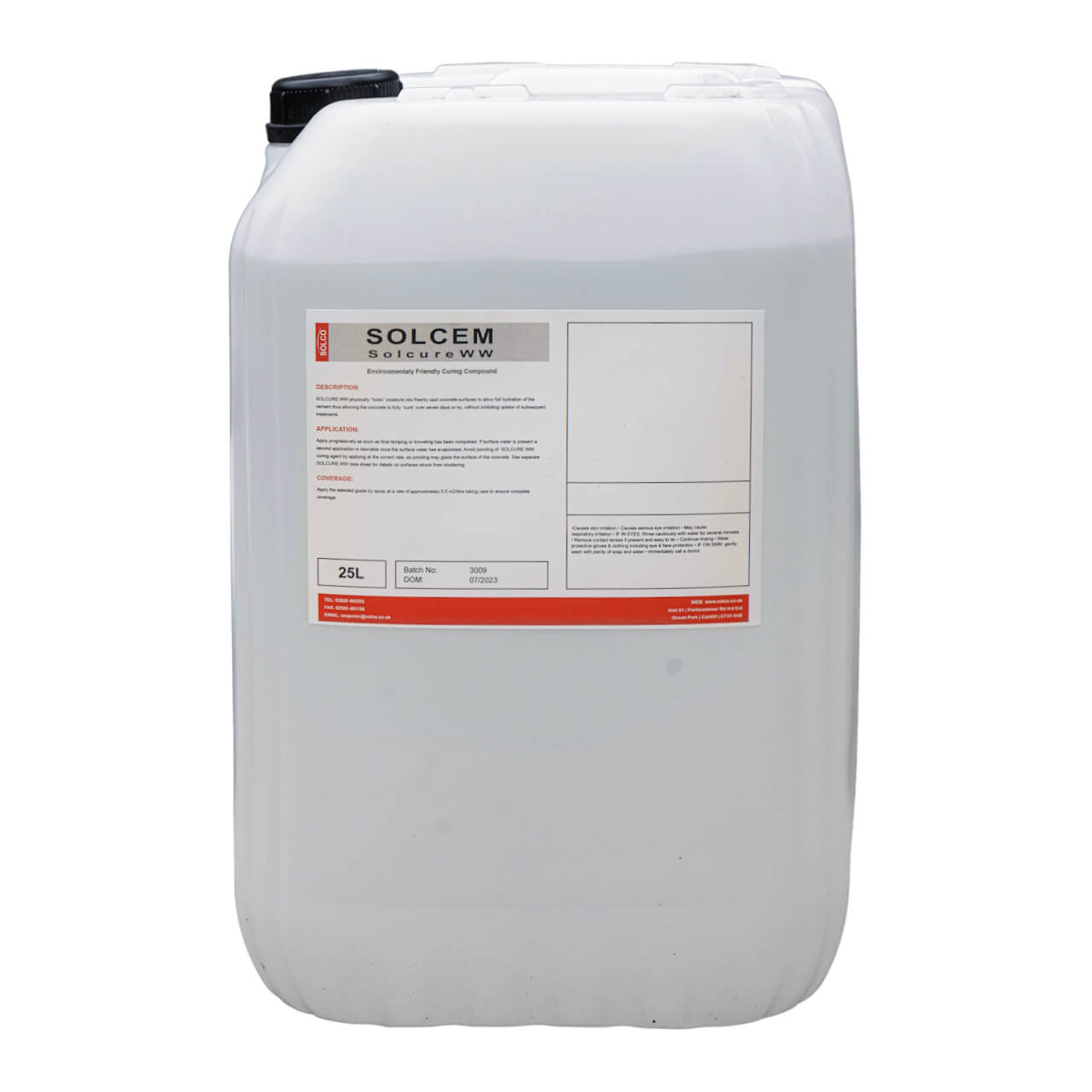 Eco-Friendly Concrete Curing Agent, 20L | Next Day Steel Ltd