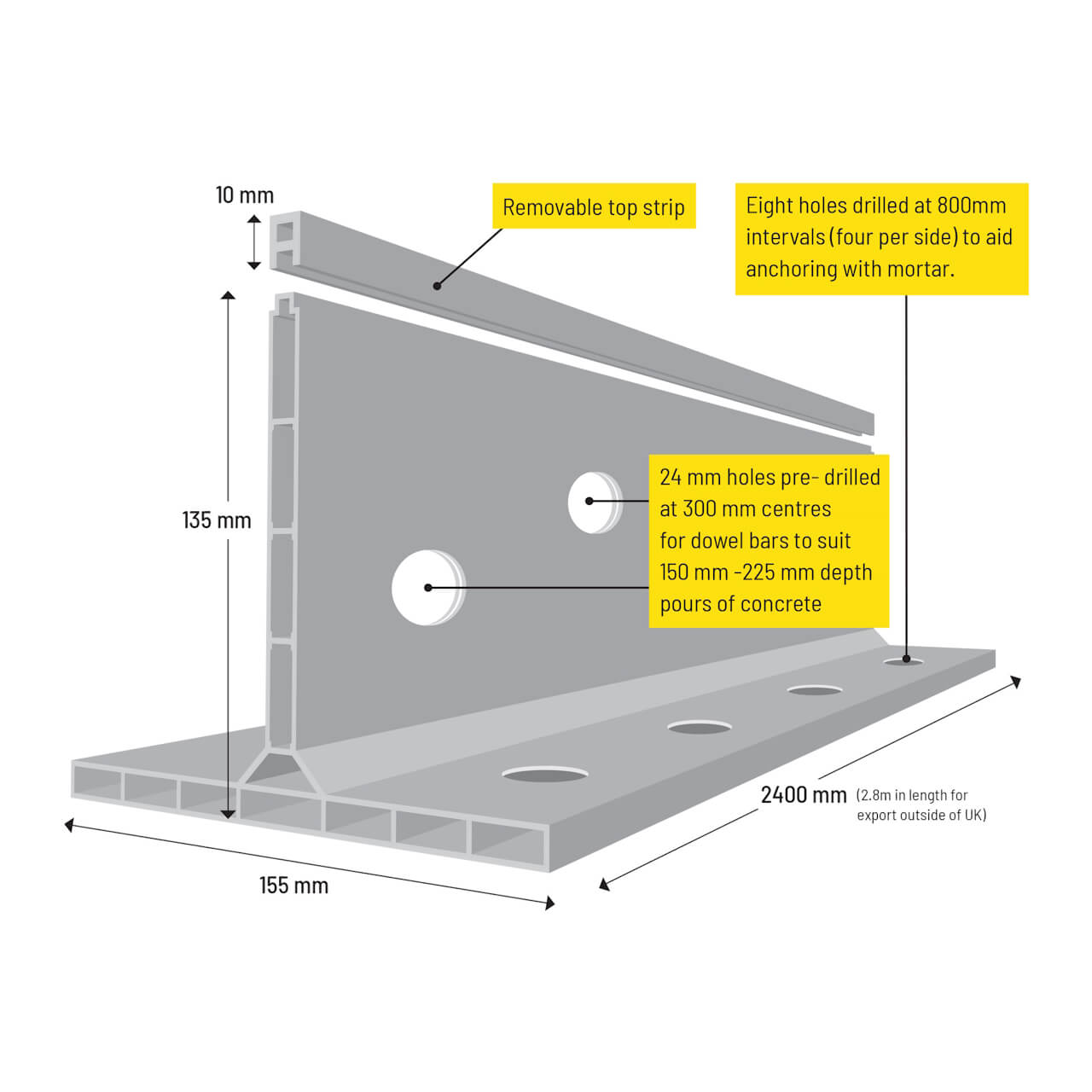 K-FORM K135 Screed Rail | Next Day Steel Ltd